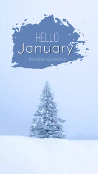 Welcome January video Instagram story (1) Template | PosterMyWall