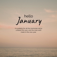 Hello January 2023 Template | PosterMyWall