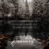 Hello January Template | PosterMyWall