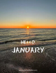 Hello January Template | PosterMyWall