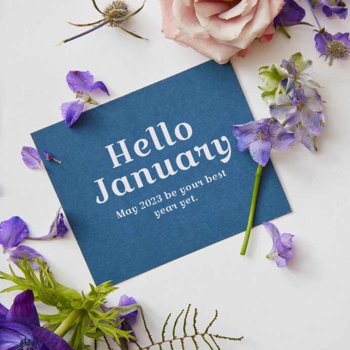 Hello January Template | PosterMyWall