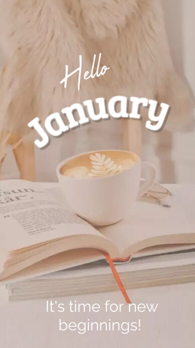 Hello January Template | PosterMyWall
