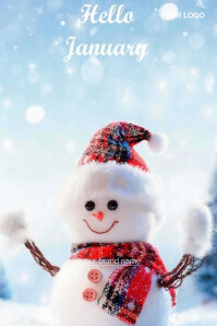 Hello january Template | PosterMyWall