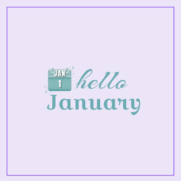 Hello January Template | PosterMyWall