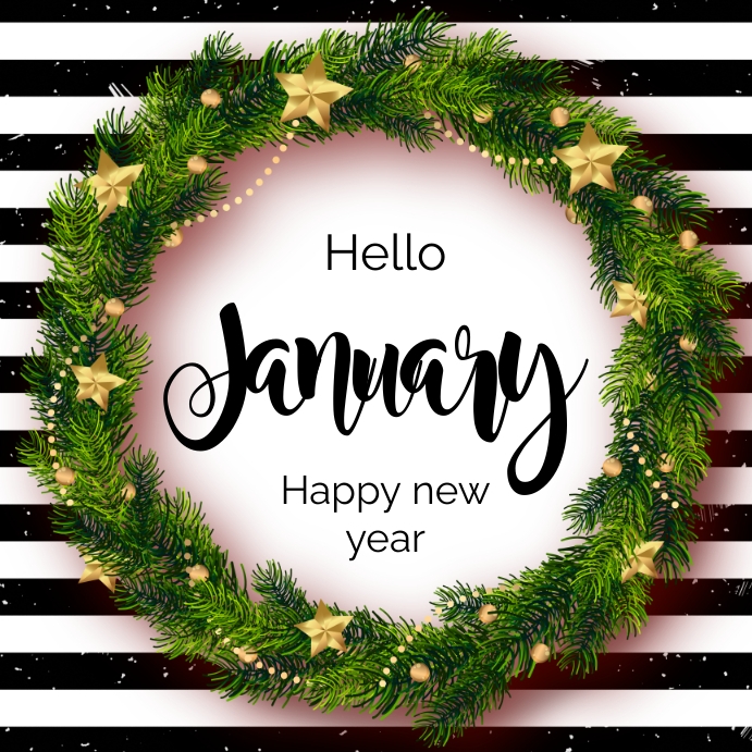 hello january Template | PosterMyWall