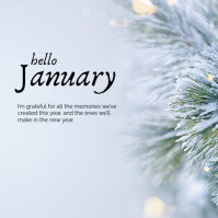 Hello January Template | PosterMyWall