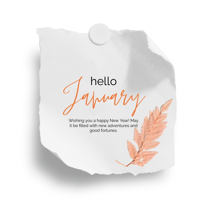 Copy of Hello January | PosterMyWall