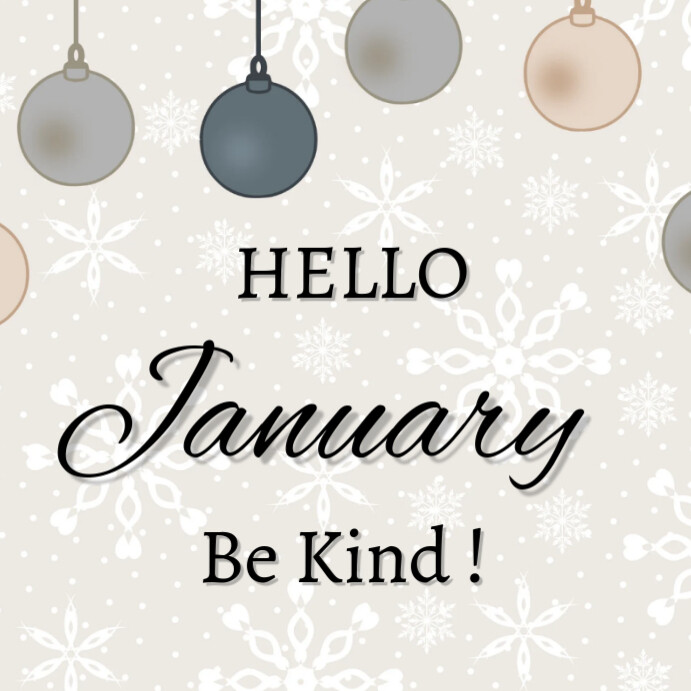 Plantilla de Hello January Instagram Post 2025 | PosterMyWall