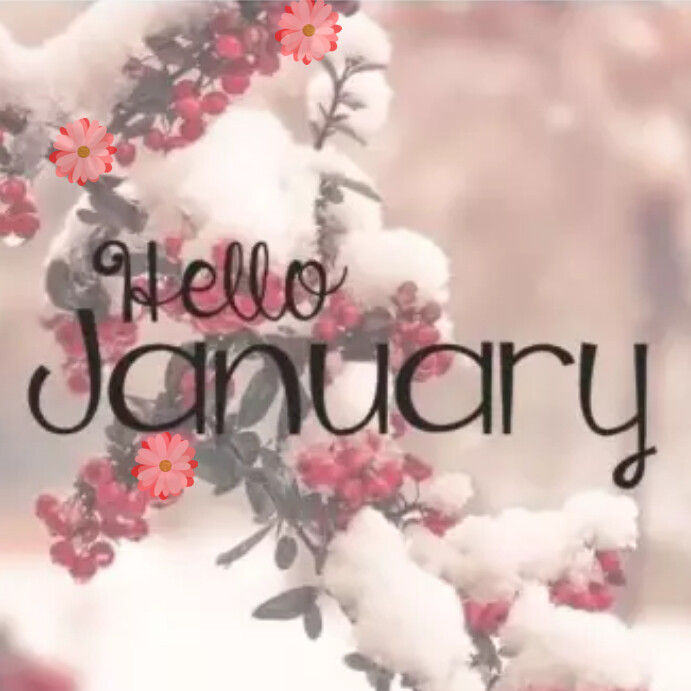 Plantilla de Hello January Instagram post | PosterMyWall