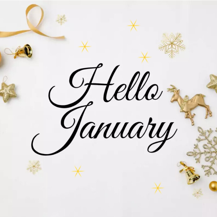 Hello January Instagram post Template | PosterMyWall