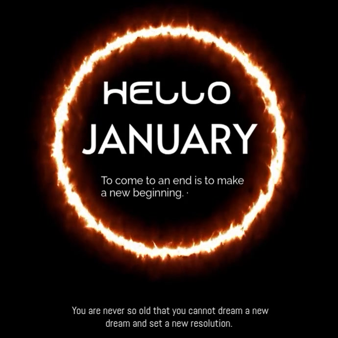 Plantilla de Hello January Instagram Post | PosterMyWall