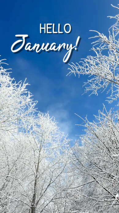 Hello January Instagram Story Template | PosterMyWall