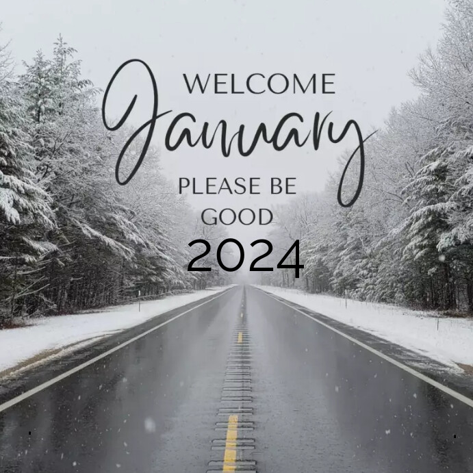 Hello january template online greeting card | PosterMyWall
