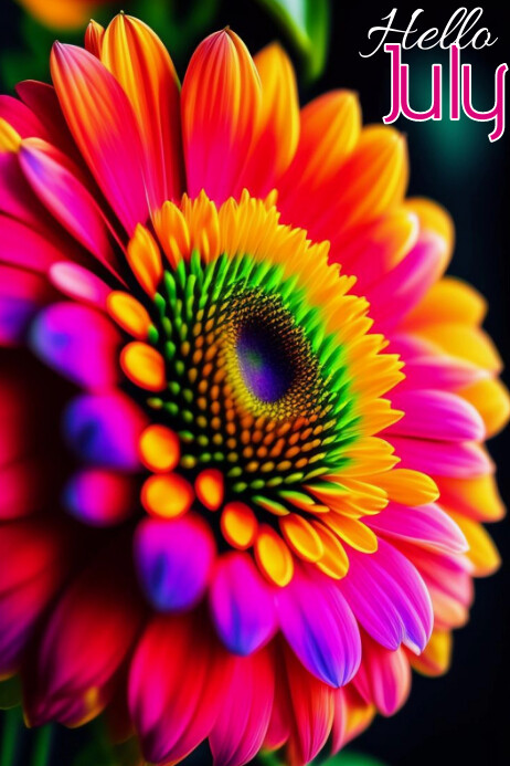 Hello july Template | PosterMyWall