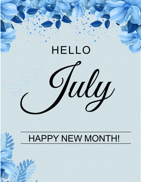Hello July Template | PosterMyWall