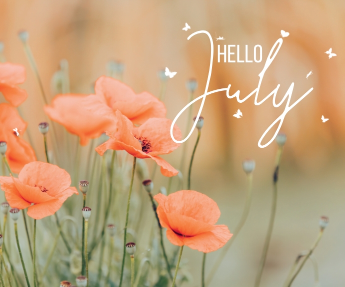 Hello july Template | PosterMyWall