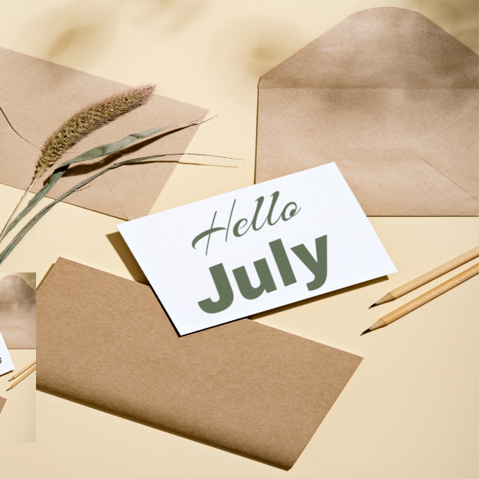 Hello july Instagram post Template | PosterMyWall