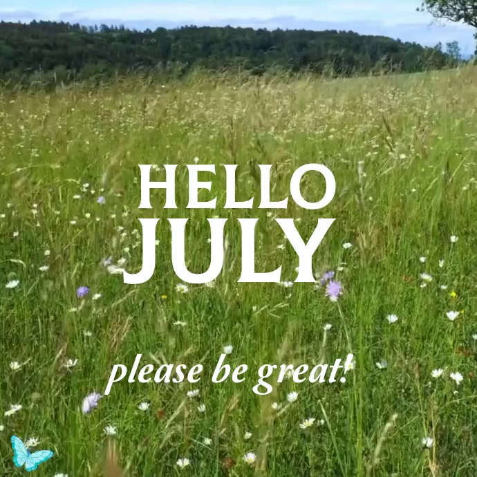 Hello July Instagram post Template | PosterMyWall