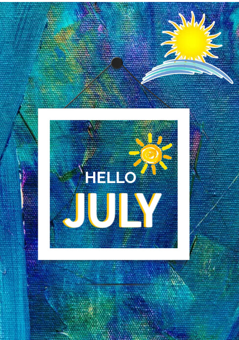 Plantilla de Hello JULY Poster Template | PosterMyWall