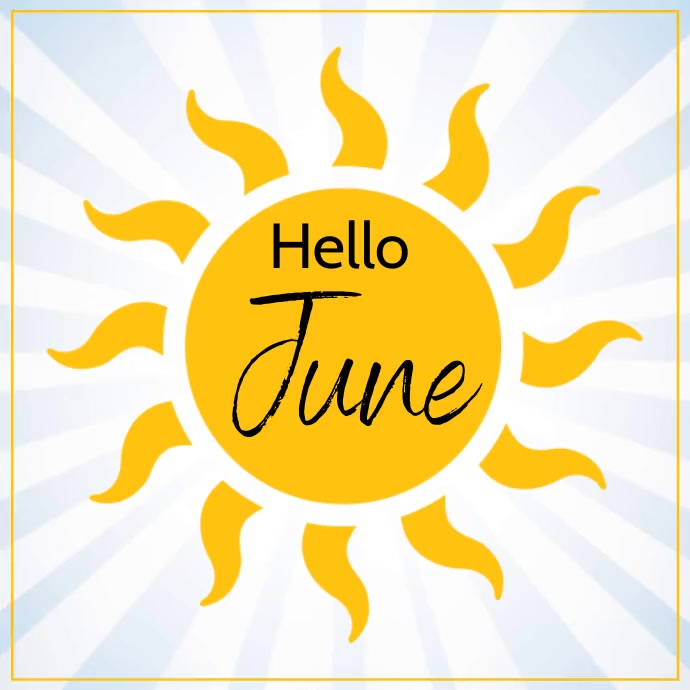 Plantilla de Hello June, Inspirational Post | PosterMyWall
