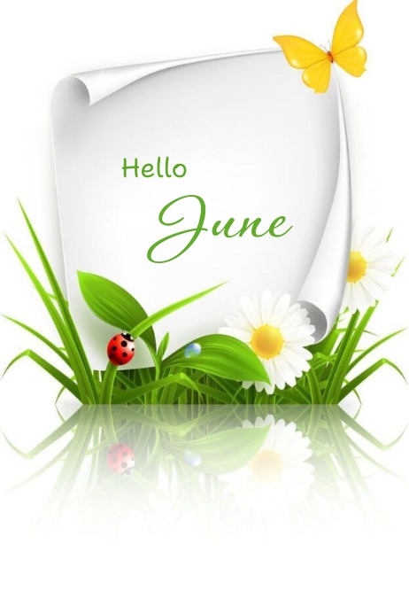 Hello June (Poster) Template | PosterMyWall