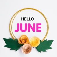 Hello June Template | PosterMyWall