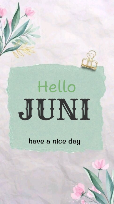 hello june Template | PosterMyWall