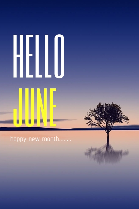 Plantilla de Hello june | PosterMyWall