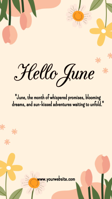 Copy of Hello June | PosterMyWall