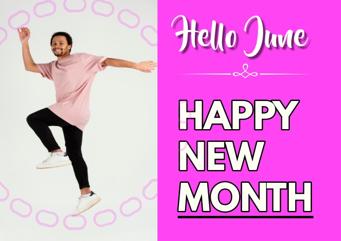Hello June Template | PosterMyWall