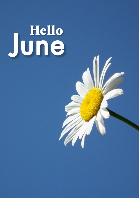 Hello June Template | PosterMyWall