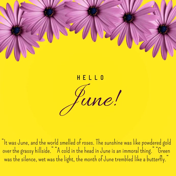 Copy of hello june | PosterMyWall