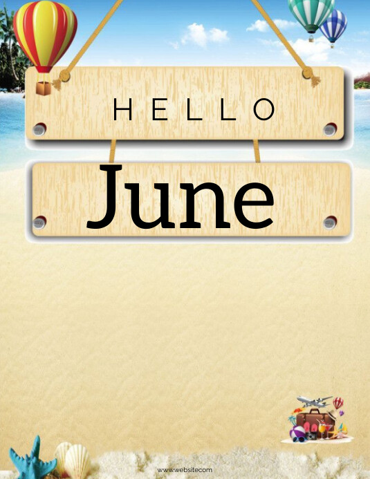 Plantilla de Hello June Flyer (us Letter) | PosterMyWall