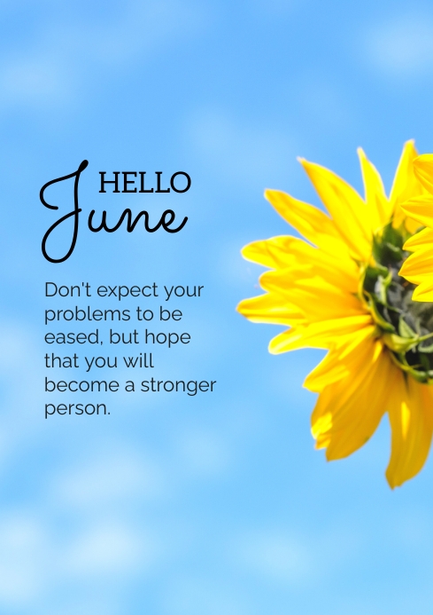 hello june flyer Template | PosterMyWall