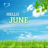 Plantilla de Hello June Instagram Post | PosterMyWall