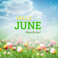 Hello June Instagram Post Template | PosterMyWall