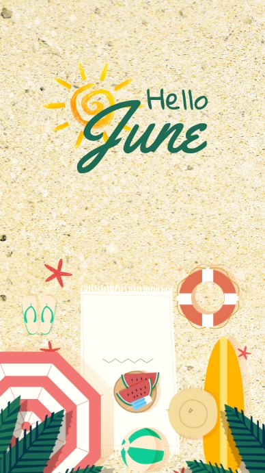 Copy of Hello June Instagram Post | PosterMyWall
