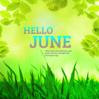 Hello June Instagram Post Template | PosterMyWall