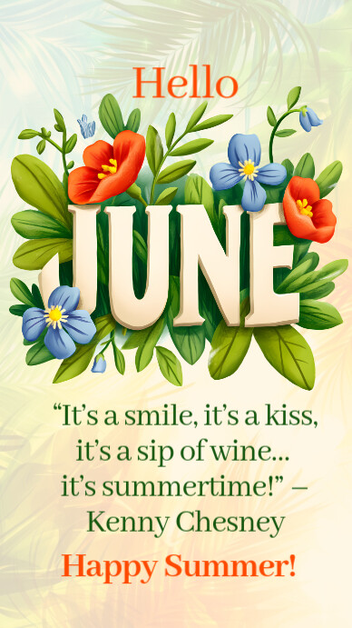 Hello June Instagram Story Template | PosterMyWall
