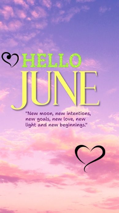 Hello June Instagram Story Template | PosterMyWall