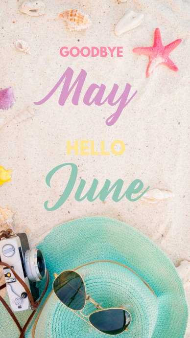 Hello June Instagram story. Template | PosterMyWall