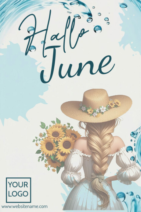 Hello June Poster Template | PosterMyWall