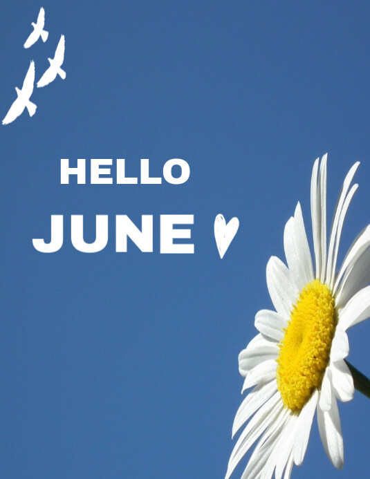 Plantilla de Hello June template 2025 | PosterMyWall