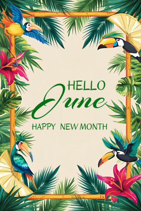 Copy of Hello June Template 2025 | PosterMyWall