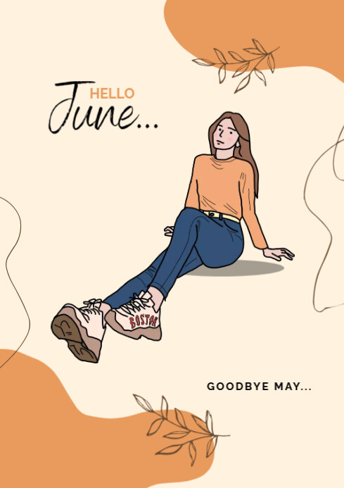 hello june template | PosterMyWall