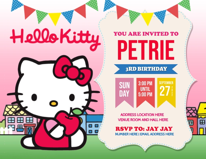 Hello Kitty Template | PosterMyWall