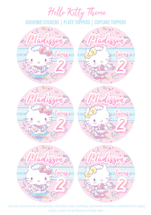 Hello Kitty Printable Label Templates