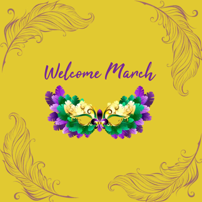 Hello March! Template | PosterMyWall