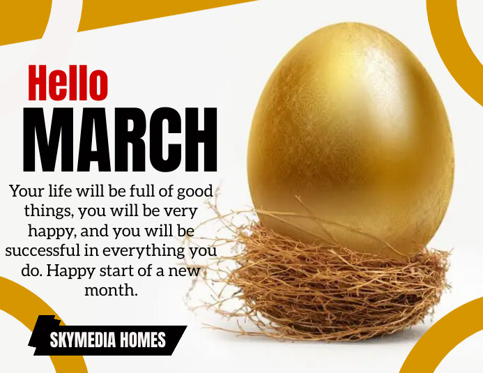 Hello March Template | PosterMyWall