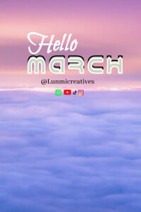 Hello March Template | PosterMyWall
